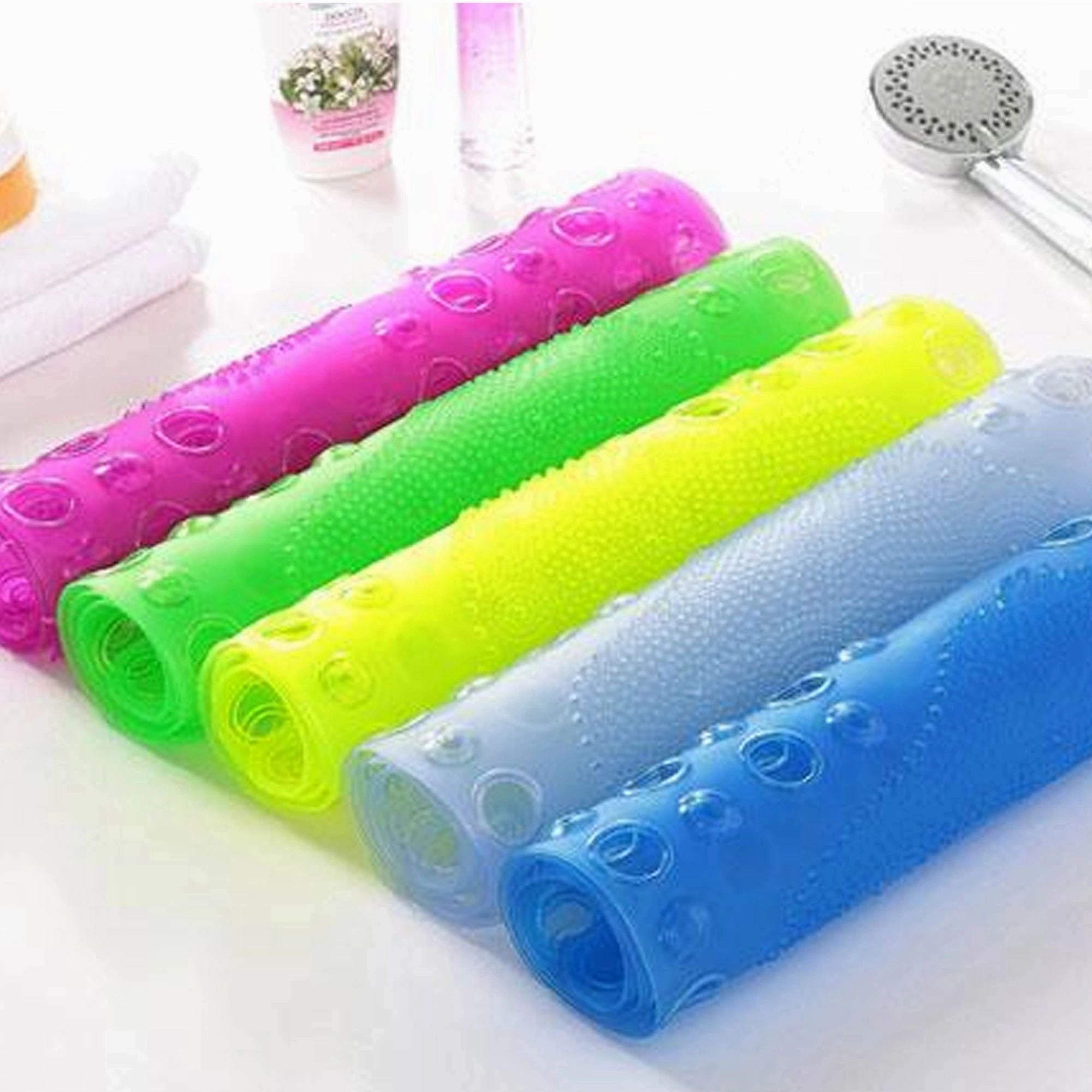 Anti-Slip PVC Shower Mat with Suction Cups – Soft, Jelly-Like Bath Mat ...