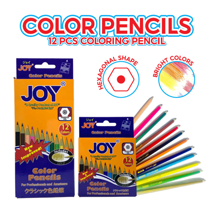 12pcs Color Pencil Long and Short Including Gold Color, Coloring Mater ...