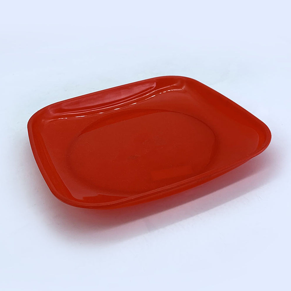 Square Deep Plate 9" Red — PER PIECE | Durable Plastic Plate for Dinin ...